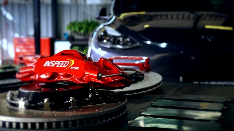 【硬速制动】特斯拉Model Y升级INSPEED CS6刹车套装,汽车,车评,好看视频