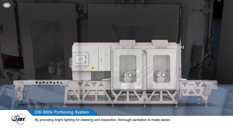 JBT速冻机 DSI 800 Portioning System,科技,机械,好看视频