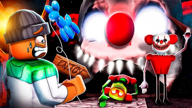 Roblox小丑乐园：发现下水道的神秘脚印，体验疯狂过山车！,游戏,沙盒游戏,好看视频