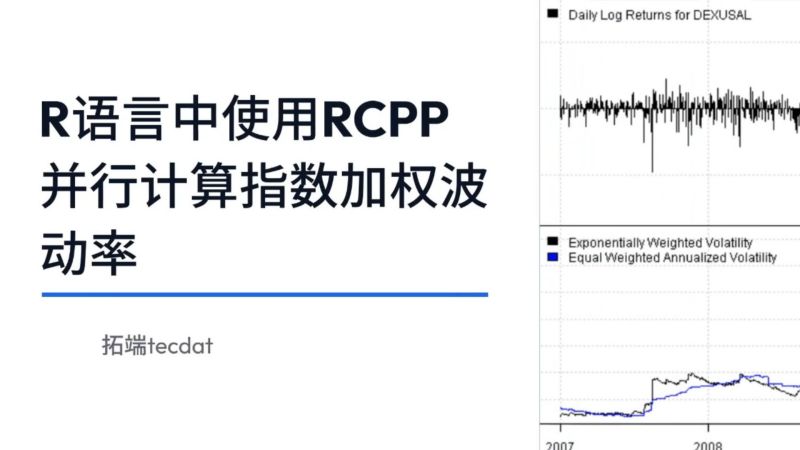 R语言中使用RCPP并行计算指数加权波动率,教育,高等教育,好看视频