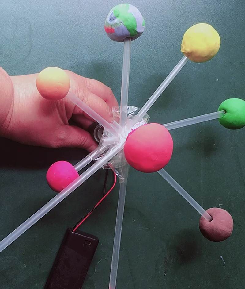 动态太阳系模型的制作科学科普好看视频 